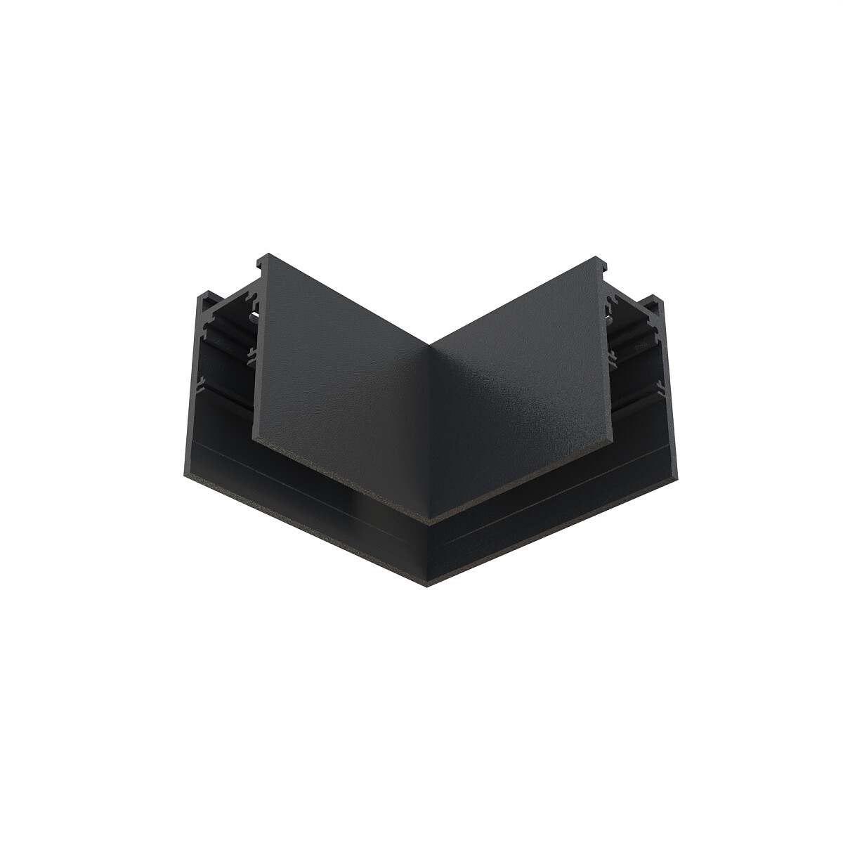 Surface mounted horizontal corner connector for LVM track system