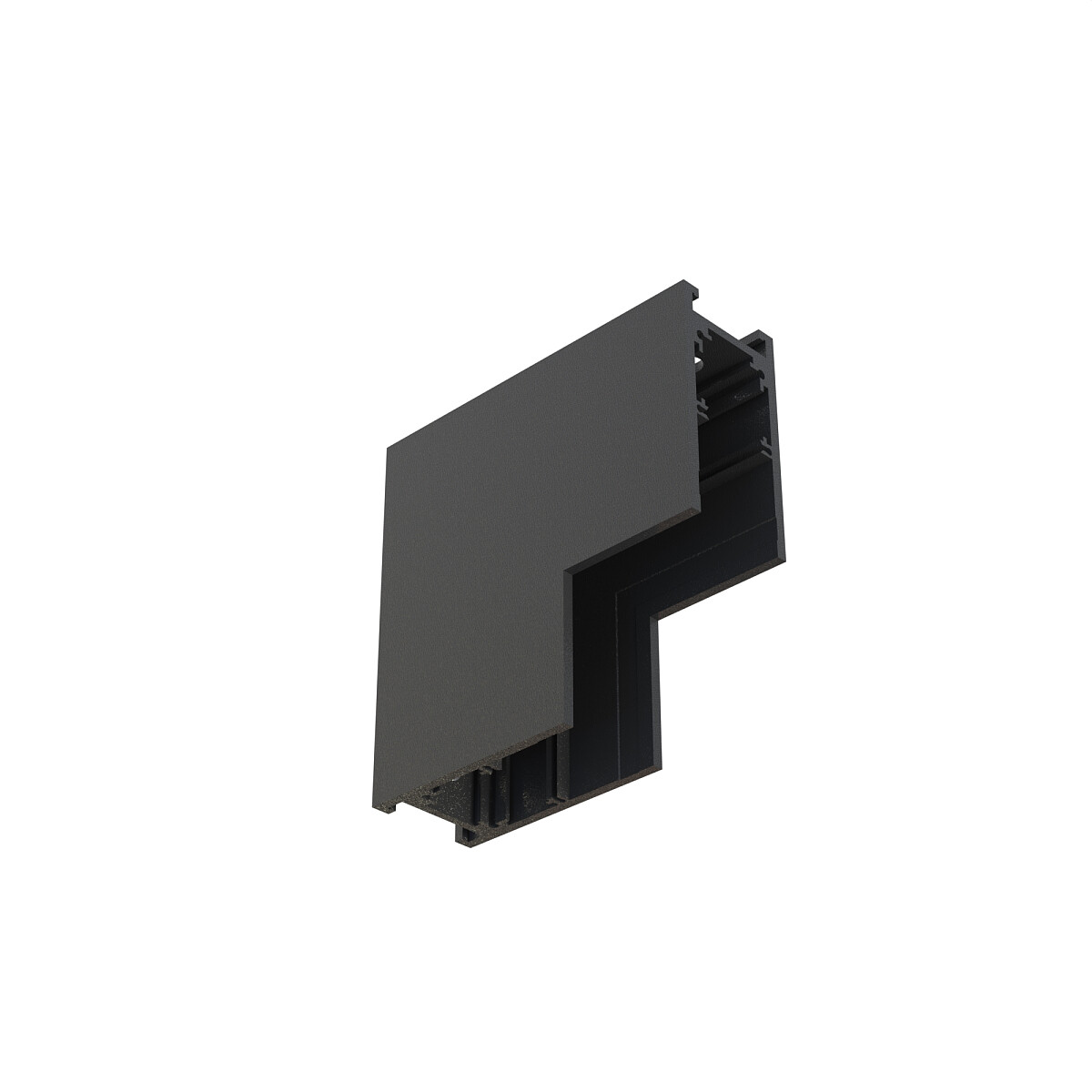 Mechanical connector for the LVM INSIDE CORNER track system