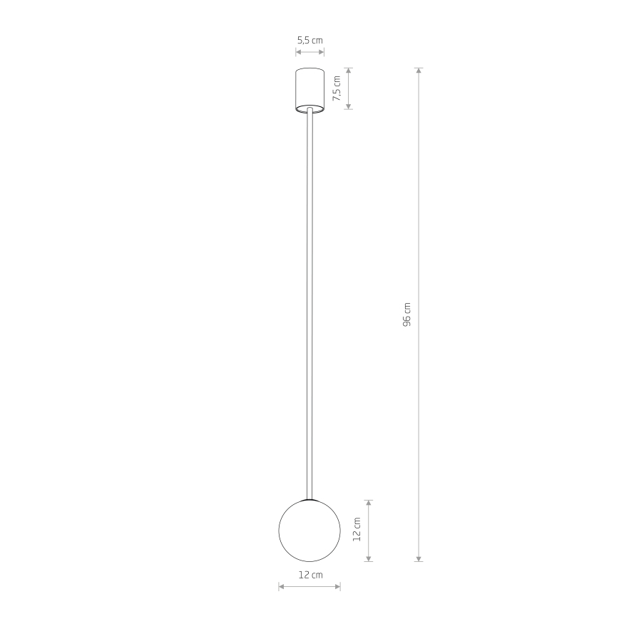 Suspended lamp KIER M