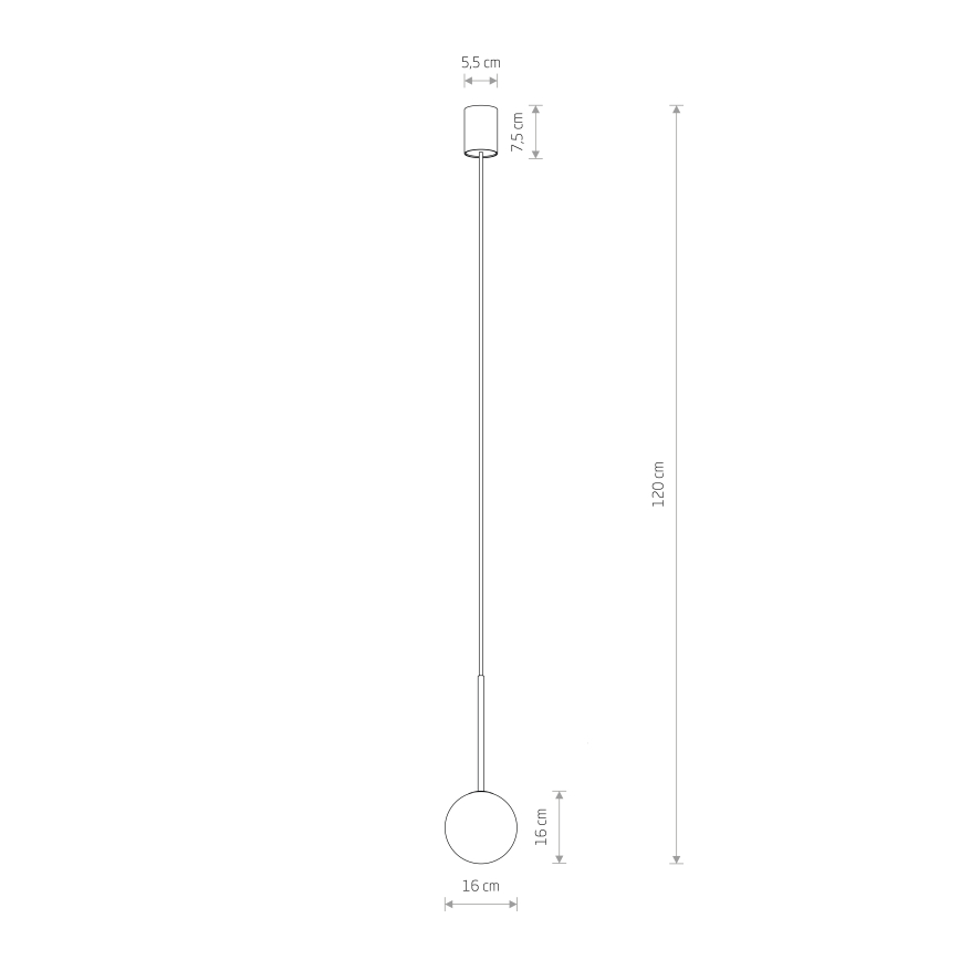 Suspended lamp KARO I L