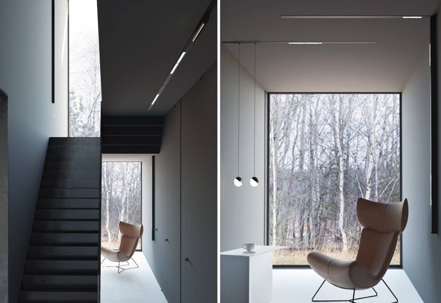 Oprawa liniowa LINE LED 9W 3000K do 1-obwodowych szynoprzewodów ...